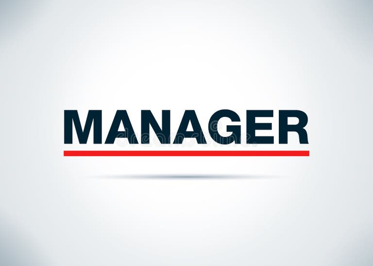 Manager Abstract Flat Background Design Illustration Stock Illustration ...