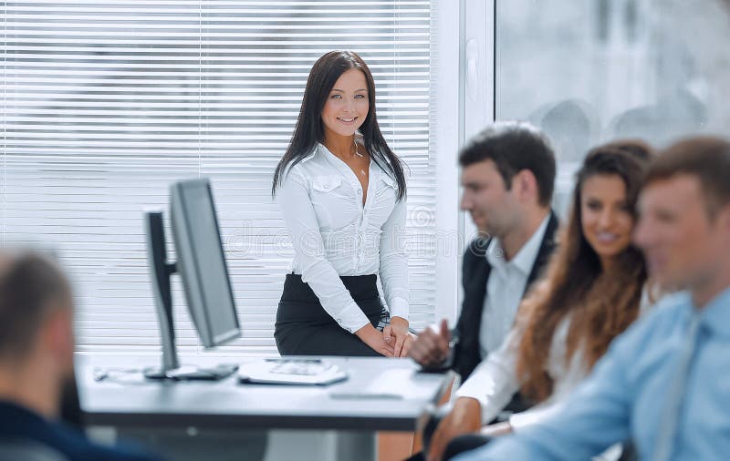 Manager and Business Team Workplace Stock Image - Image of career ...