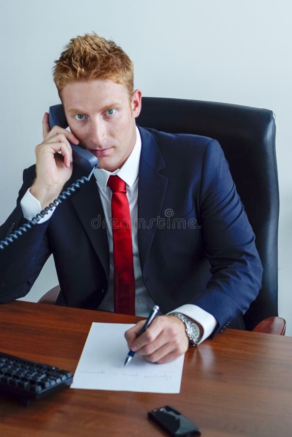 Manager Businessman Looking for Solution Stock Photo - Image of ...