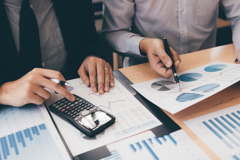 Manager Calculates about the Company Finances by Pressing on the ...