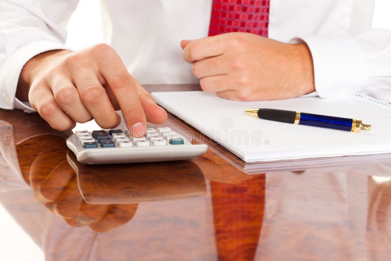 Manager with a Calculator. Accounting Firms Stock Image - Image of ...