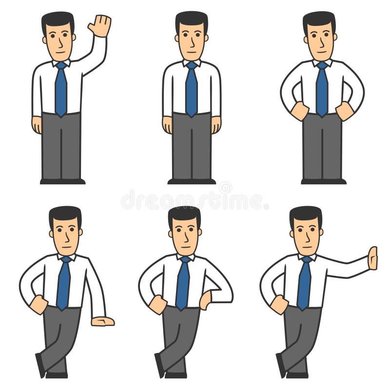 Stickman Stick Figure Pointing Showing Presenting Stock Vector ...