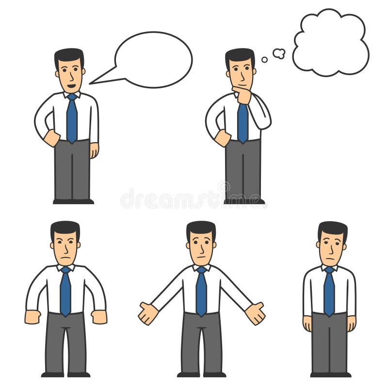 Manager character set 04 stock vector. Illustration of recruitment ...