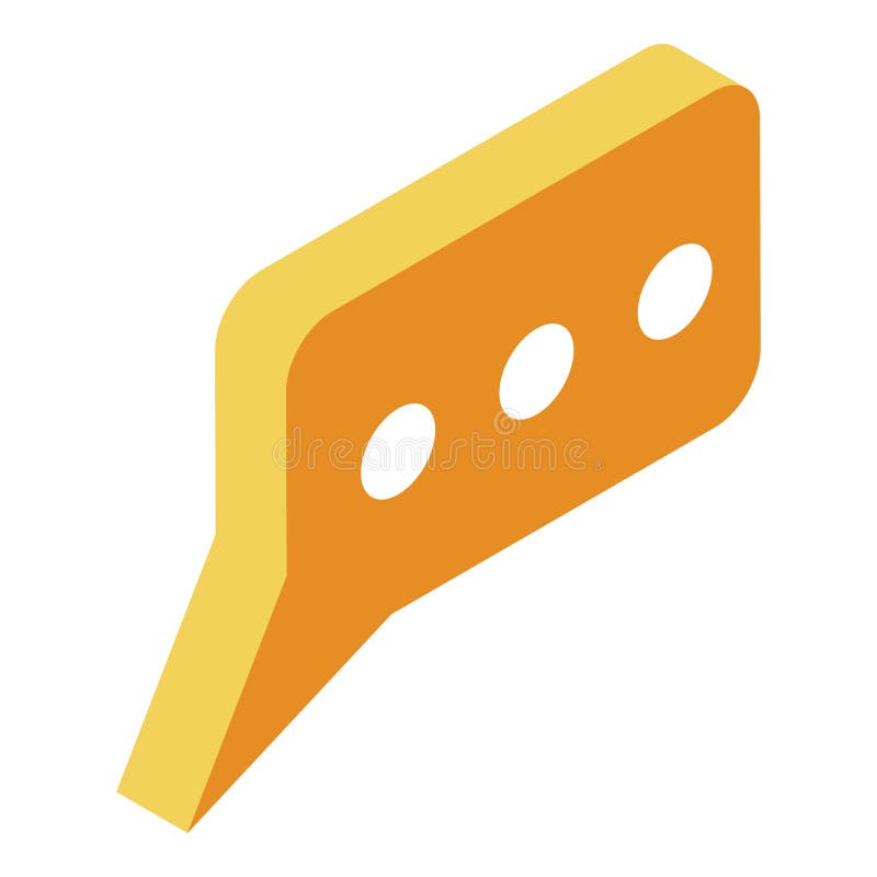 Manager Chat Icon, Isometric Style Stock Vector - Illustration of media ...