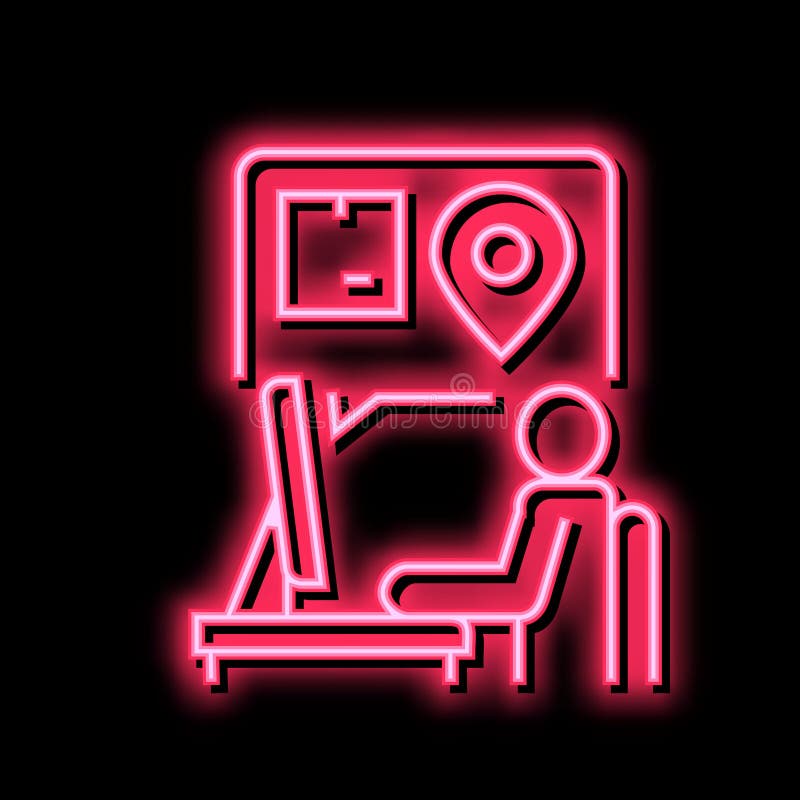 Manager Location Icon Simple Vector. Human Work Stock Vector ...