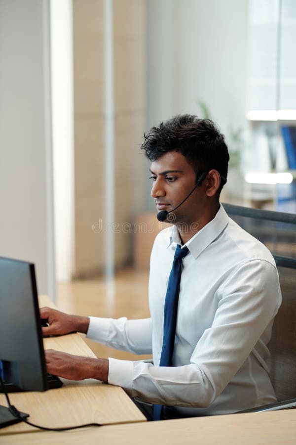 Manager Checking Surveillance Footage Stock Photo - Image of connection ...