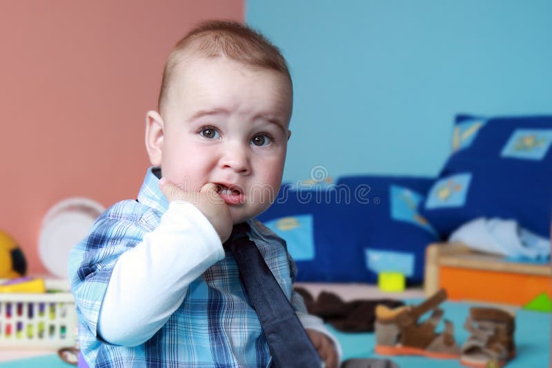 Manager child stock image. Image of blond, learning, concepts - 13435531