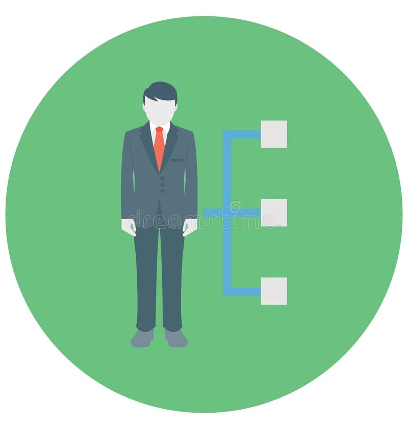 Manager Color Isolated Vector Icon that Can Be Easily Edit or Modified ...