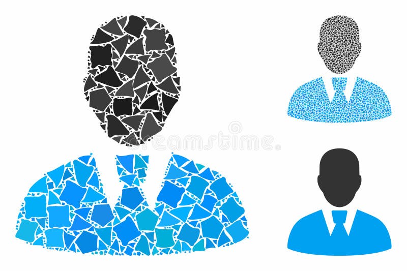 Manager Composition Icon of Rugged Parts Stock Vector - Illustration of ...