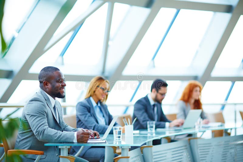 Manager at conference stock photo. Image of lecture, learner - 63778252