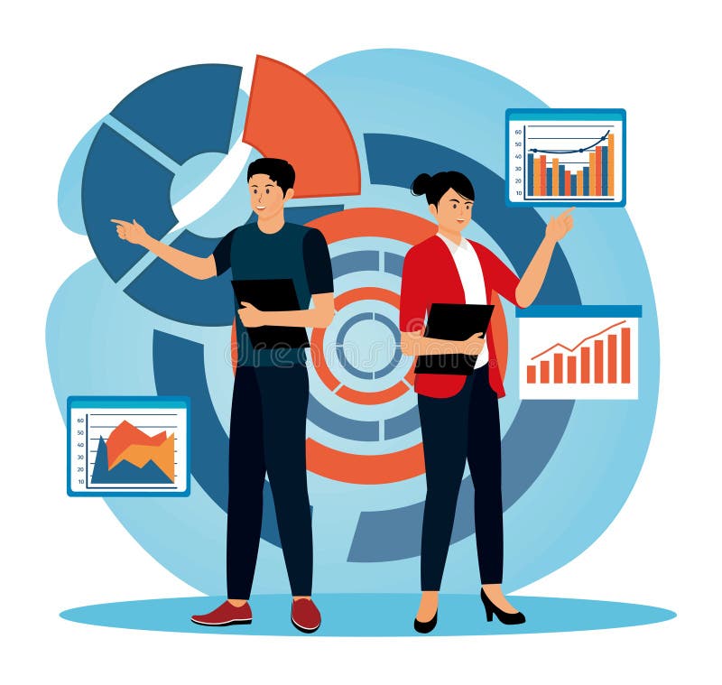 It Manager Diploma Concept. Business Team Analyzing Data Charts with ...