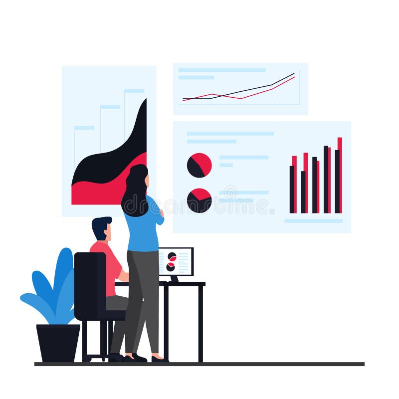 Flat Business Vector Concept Illustration Stock Illustration ...