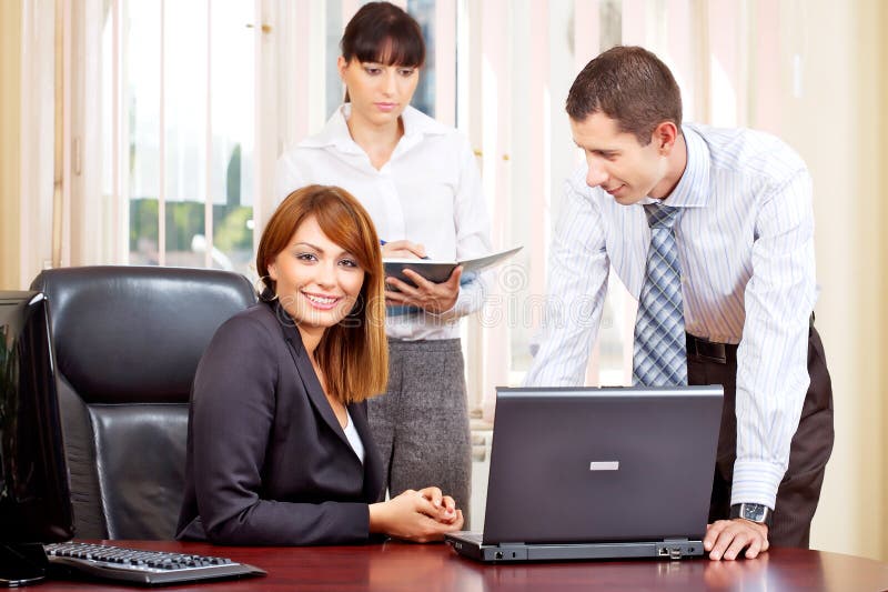 Manager en werkgevers stock afbeelding. Image of meisje - 23208475