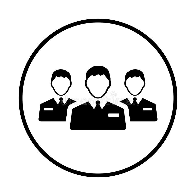 Manager Group, People Icon. Black Vector Graphics Stock Vector ...