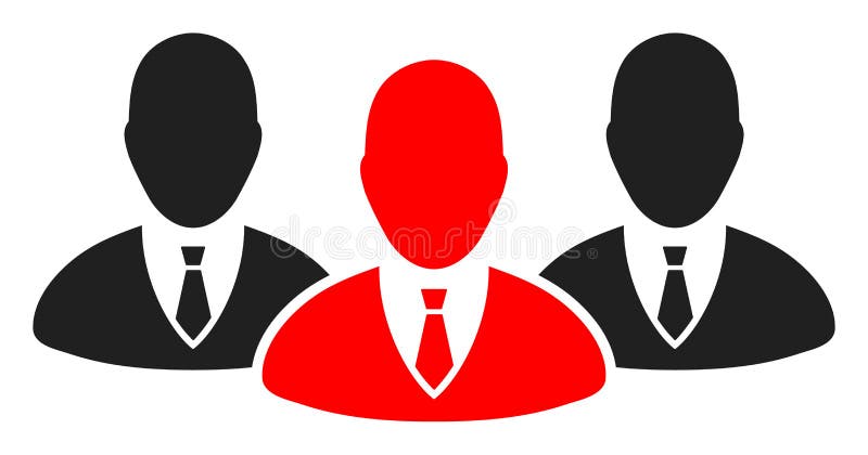 Manager Group, People Icon. Black Vector Graphics Stock Vector ...