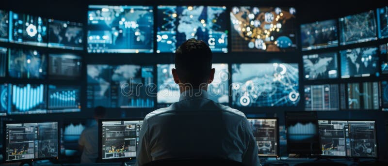 The Manager Holds a Briefing in the System Control Room for His ...