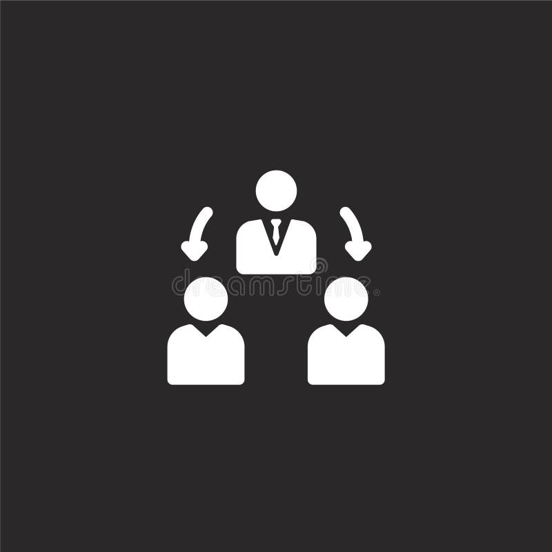 Manager Icon. Filled Manager Icon for Website Design and Mobile, App ...