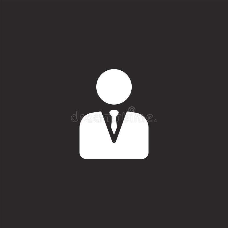 Manager Icon. Filled Manager Icon for Website Design and Mobile, App ...