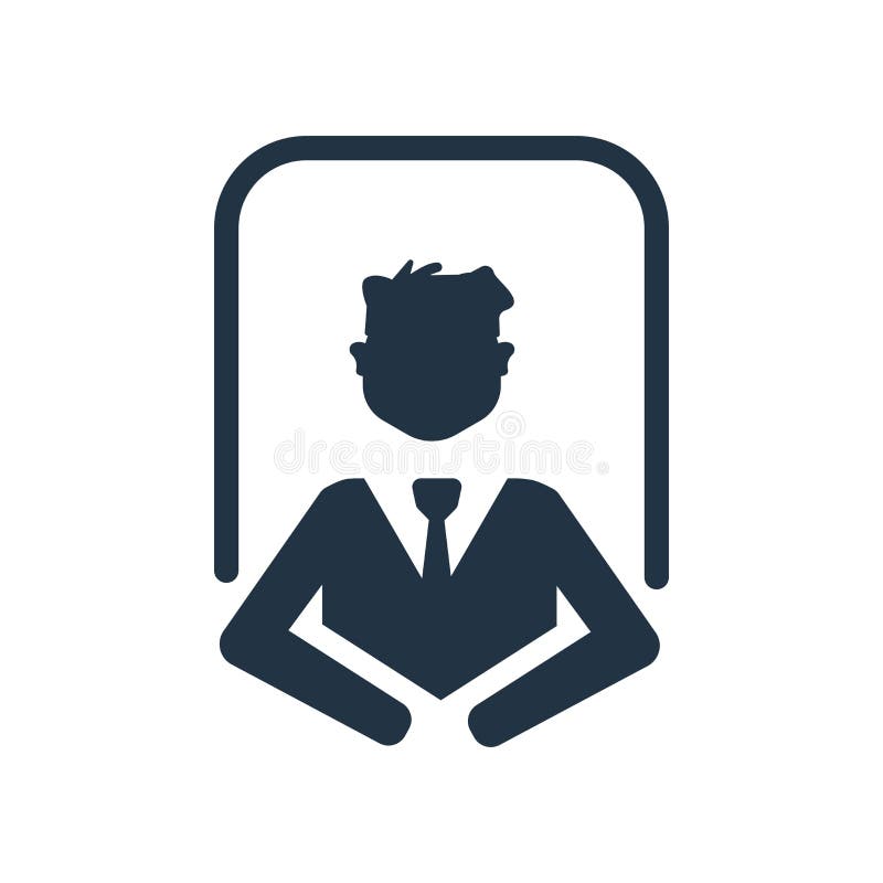 Manager Icon Vector Isolated on White Background, Manager Sign Stock ...