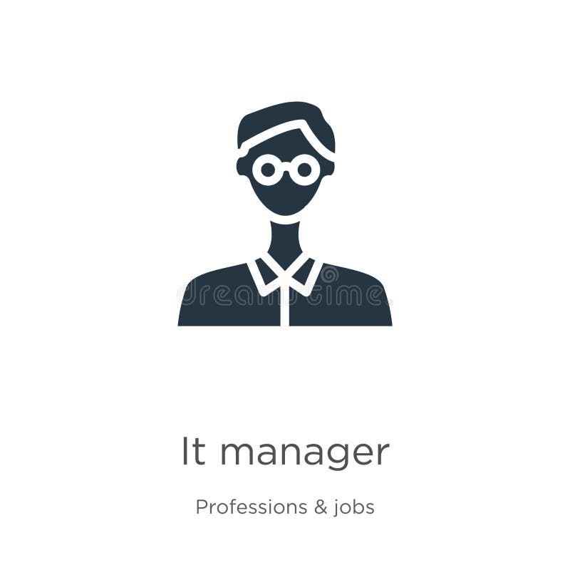 It Manager Icon Vector. Trendy Flat it Manager Icon from Professions ...