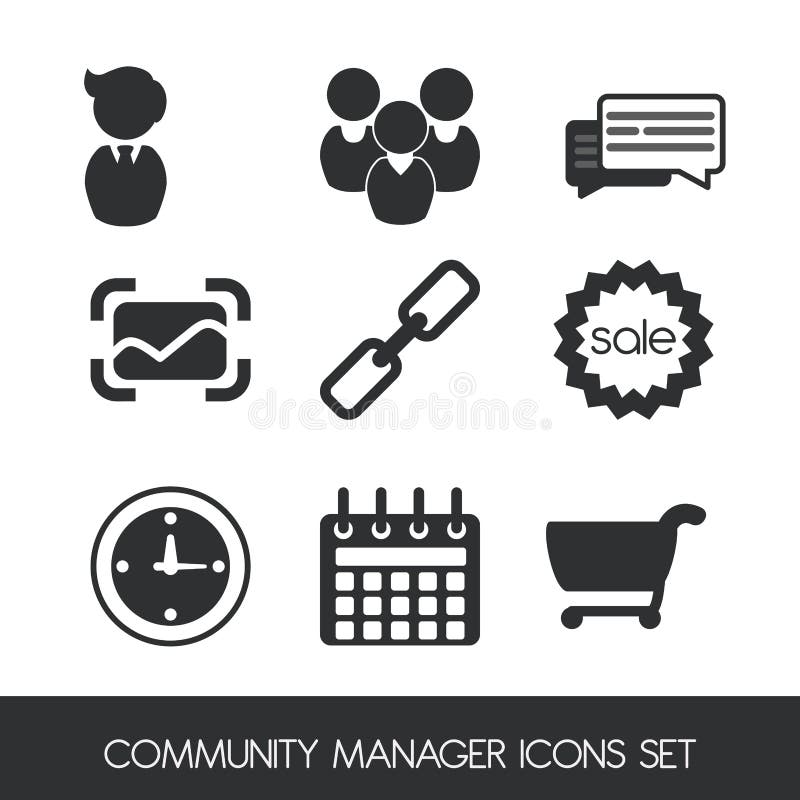Manager icons design stock vector. Illustration of chain - 46410387