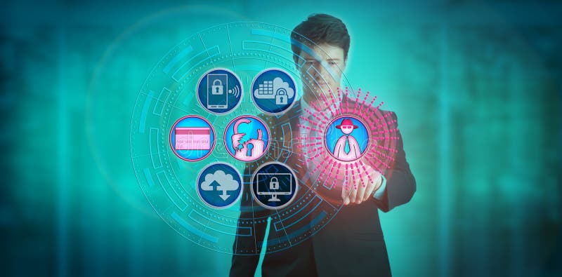 Manager Identifying a Credit Card Data Breach Stock Image - Image of ...