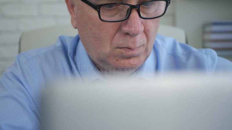 Manager Image in Office Working with Laptop Stock Photo - Image of ...