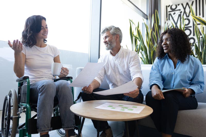 Manager Leading Planning Session Diverse Colleagues Showcasing Teamwork ...