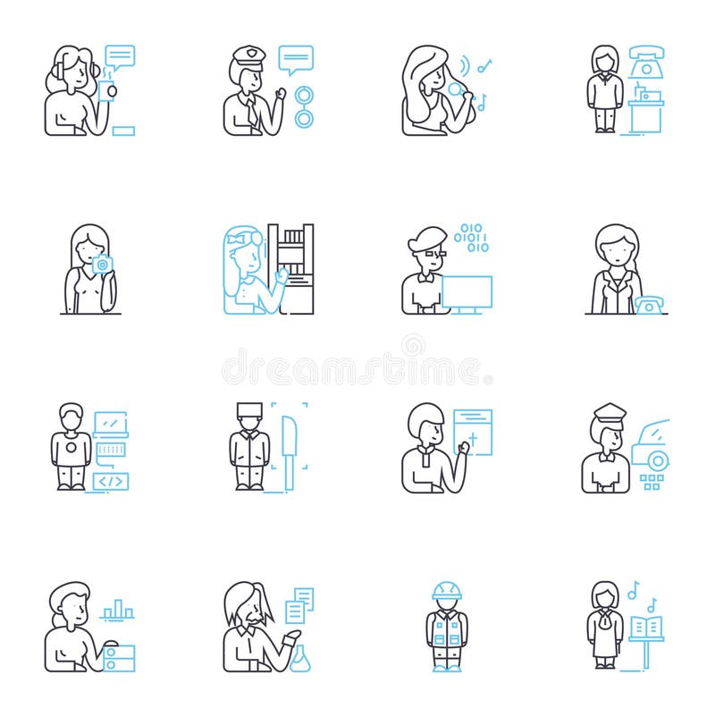 Manager Linear Icons Set. Leadership, Decision-making, Strategy ...
