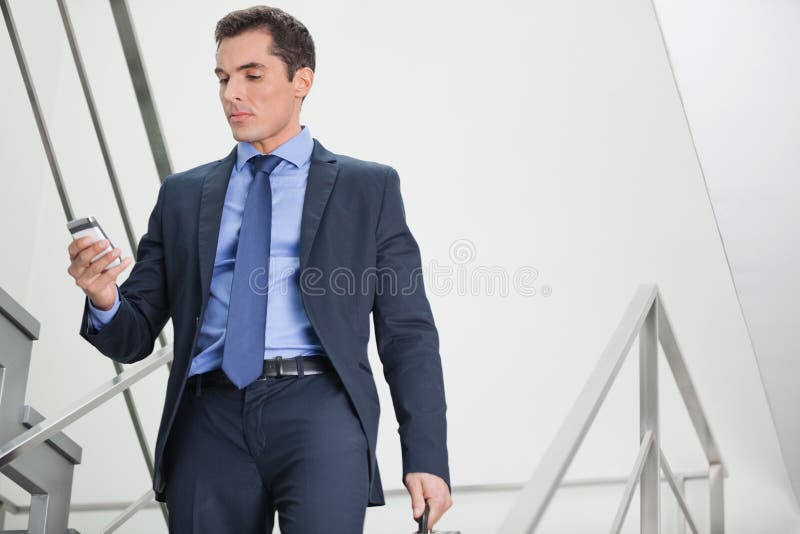 Manager Looking for Network Coverage Stock Image - Image of movement ...