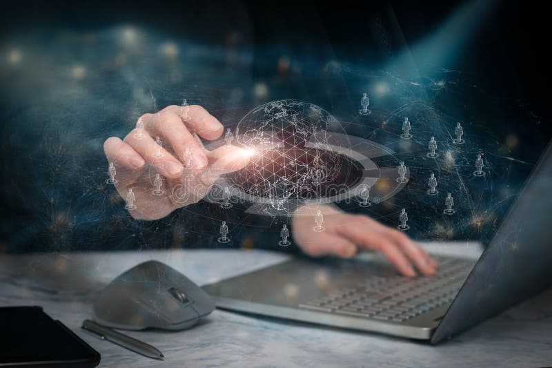 A Manager Makes a Choice of Workers Stock Image - Image of laptop ...