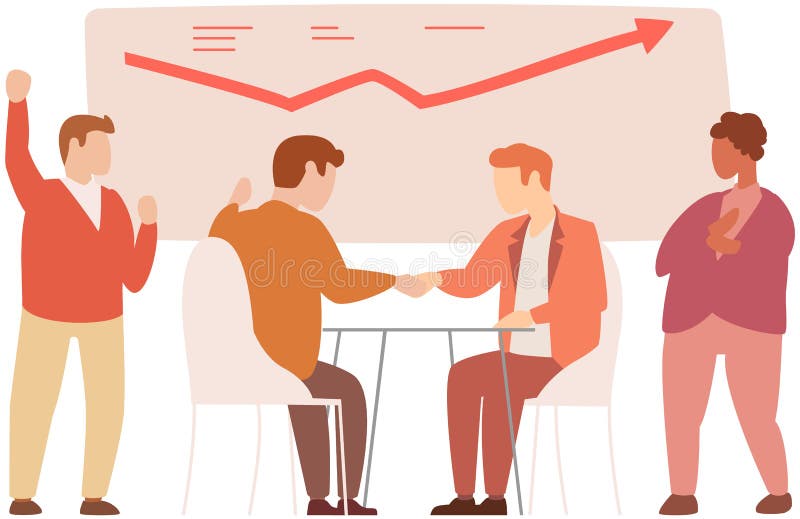 Manager Makes a Presentation of a Statistical Report. Analysis and ...