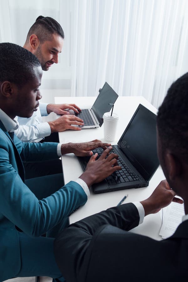 It Manager Makes Training for Employees in Office Stock Image - Image ...