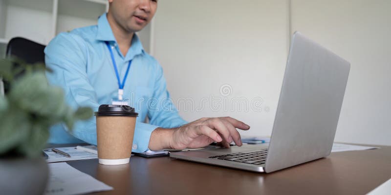 Manager Multitasking during Virtual Meeting Concept of Remote Work ...