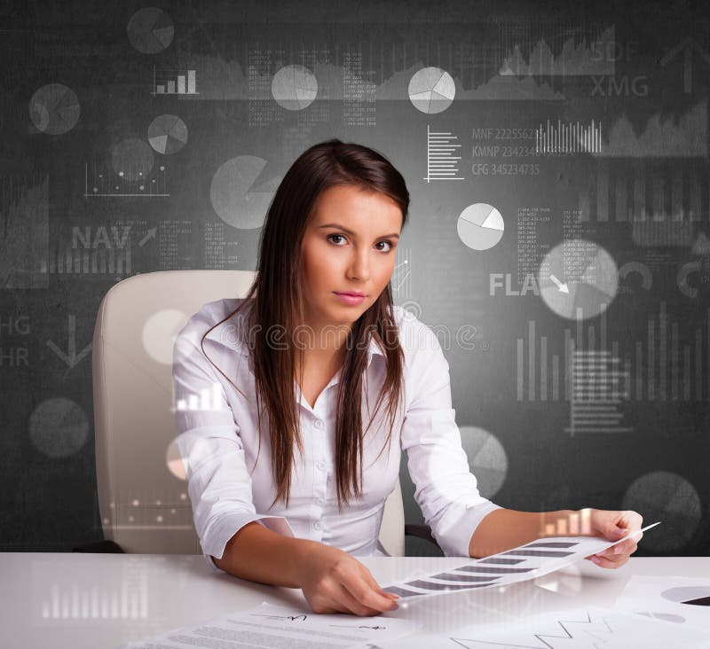 Manager at the Office Making Reports and Statistics with Blackboard ...