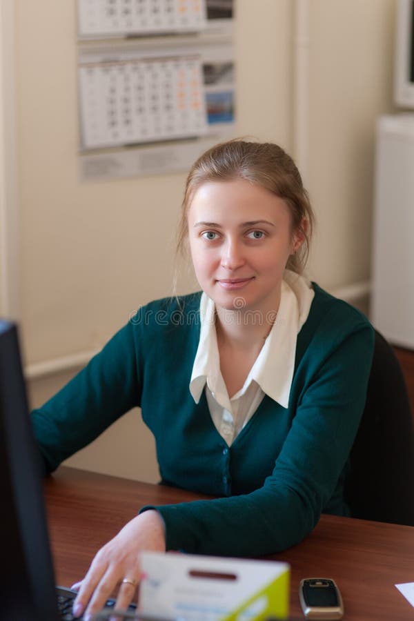 Manager in the office stock photo. Image of female, occupation - 31586234