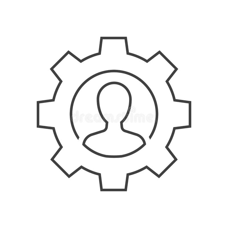 Manager outline icon stock vector. Illustration of management - 146302803