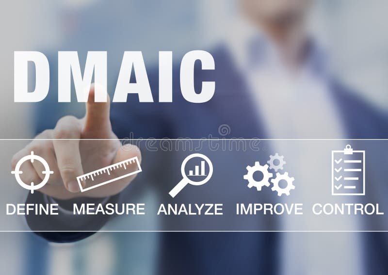 Manager Presenting DMAIC Continuous Improvement Tools for Process ...