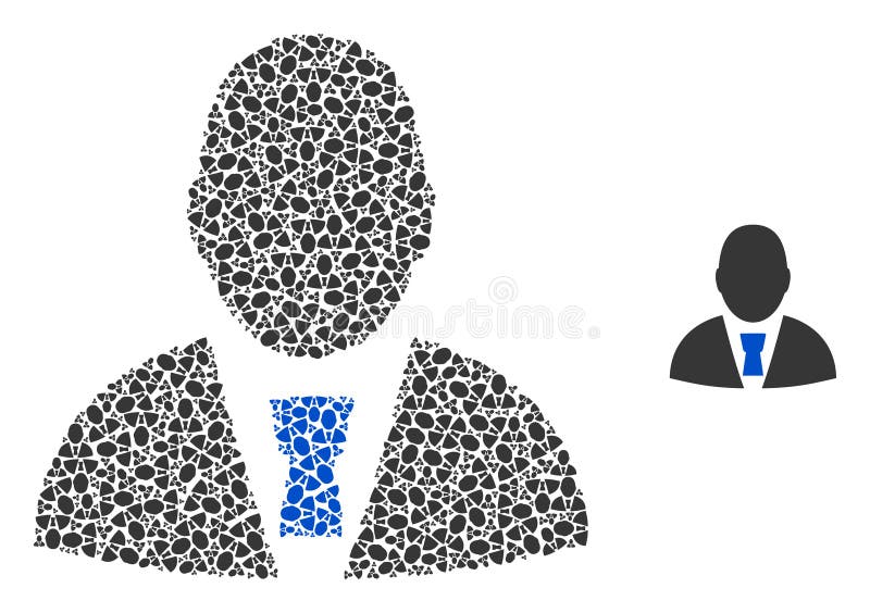 Manager Profile Recursive Mosaic of Self Icons Stock Vector ...
