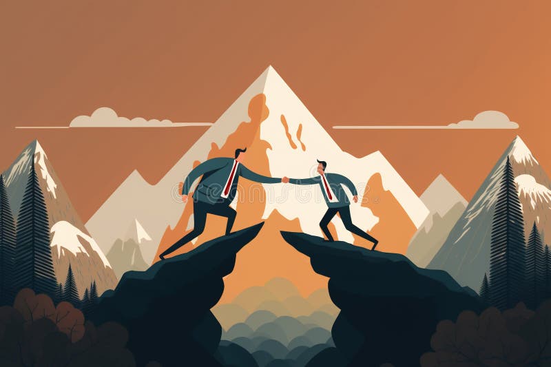 Teammate Support Isolated Cartoon Vector Illustration. Stock Vector ...