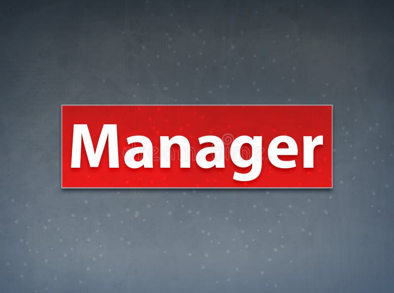 Manager Red Banner Abstract Background Stock Illustration ...