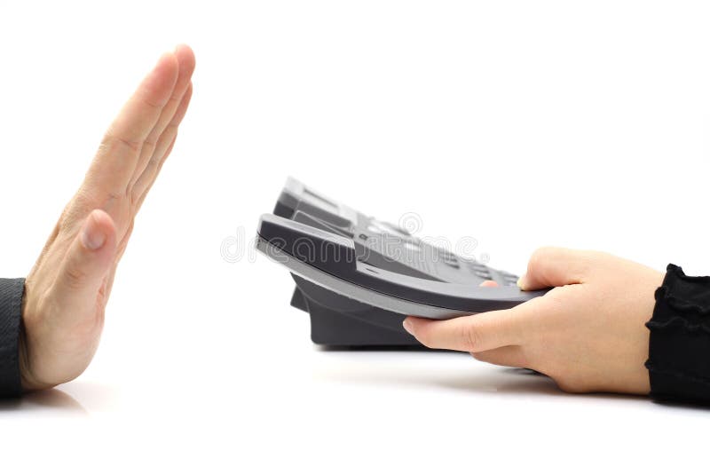 Refusing phone call stock image. Image of reject, talk - 32410443