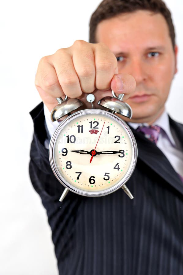 Manager is Showing the Clock Stock Photo - Image of managers, time ...