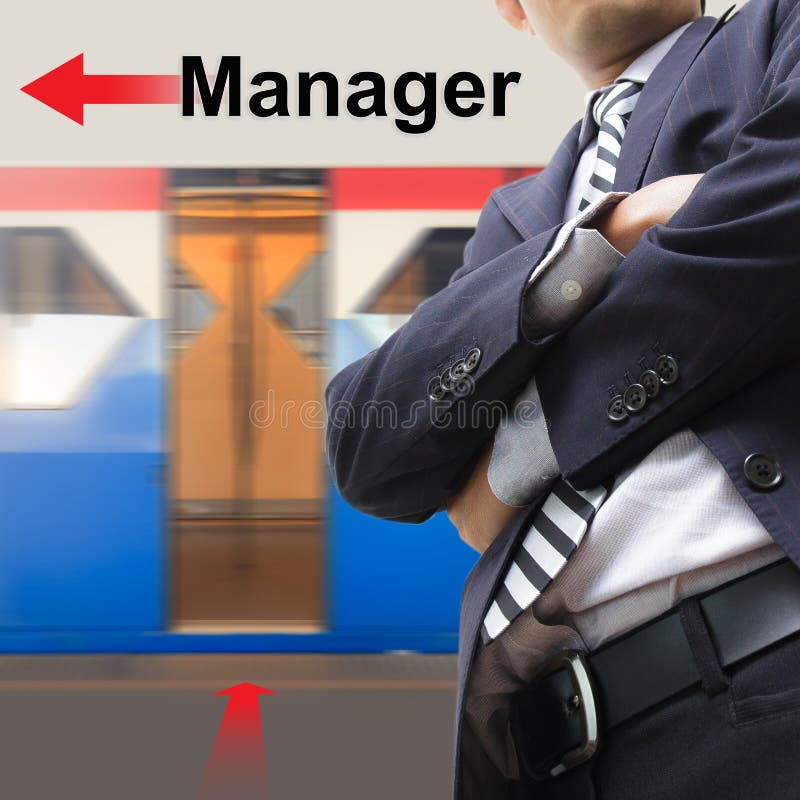 Manager on the Sky Train Station Stock Image - Image of brain ...
