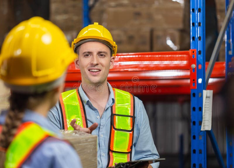 Female Manager and Car Mechanic while Working in Auto Repair Shop ...