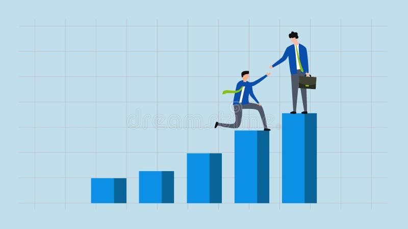 Manager Support To Achieve Target, 4k Animation of Businessman Support ...