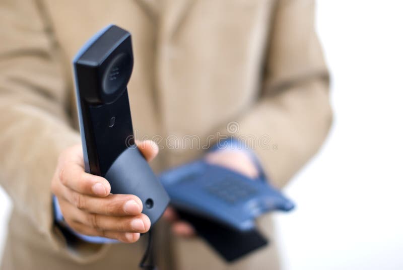 Manager Taking a Phone Call Stock Image - Image of adult, contact: 11393333