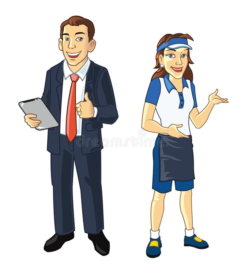 Restaurant Manager Woman Work Stock Illustrations – 480 Restaurant ...