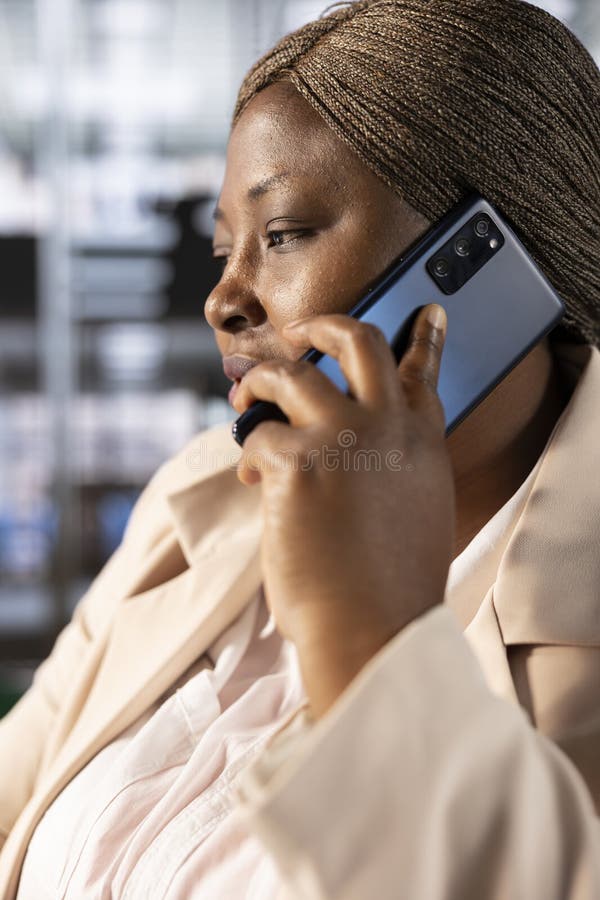 Manager in Telephone Call with Shareholders, Identifying Opportunities ...