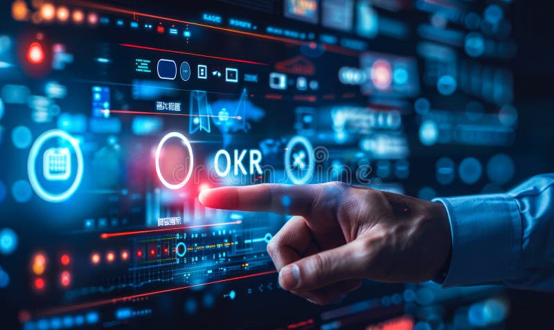 Manager Utilizing Advanced Interface for Objective Key Results OKR ...